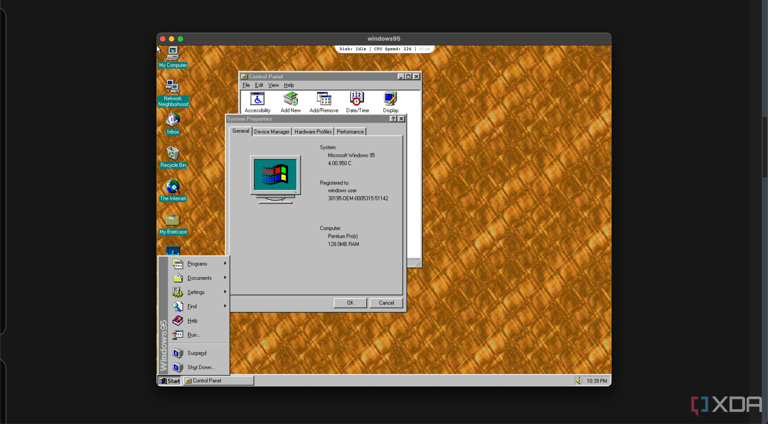 Someone turned Windows 95 into a standalone app you can run, and it's just as good (and bad) as ...