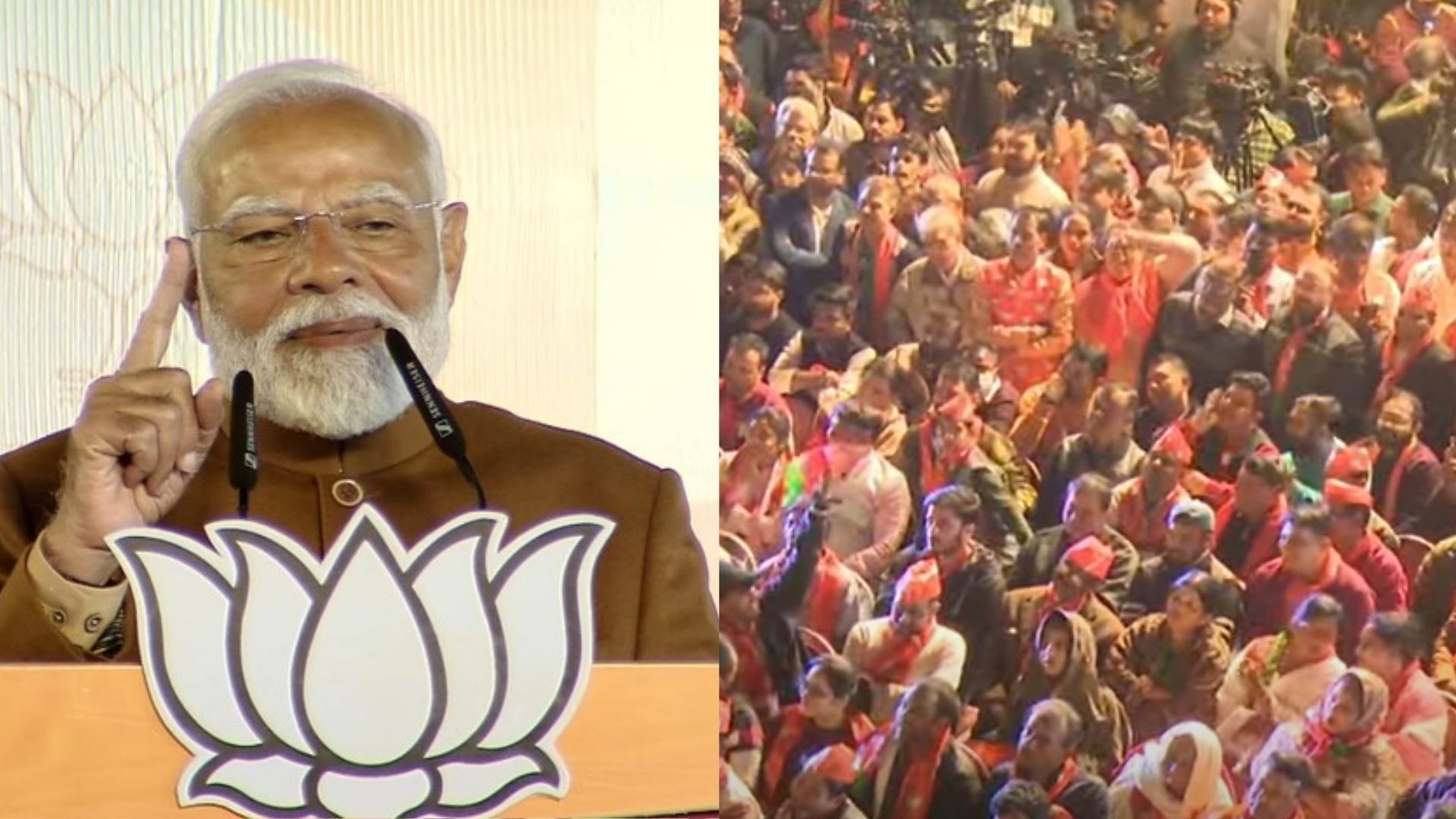 ‘Give Him Water’: When PM Modi Halts His Victory Speech to Check on ...