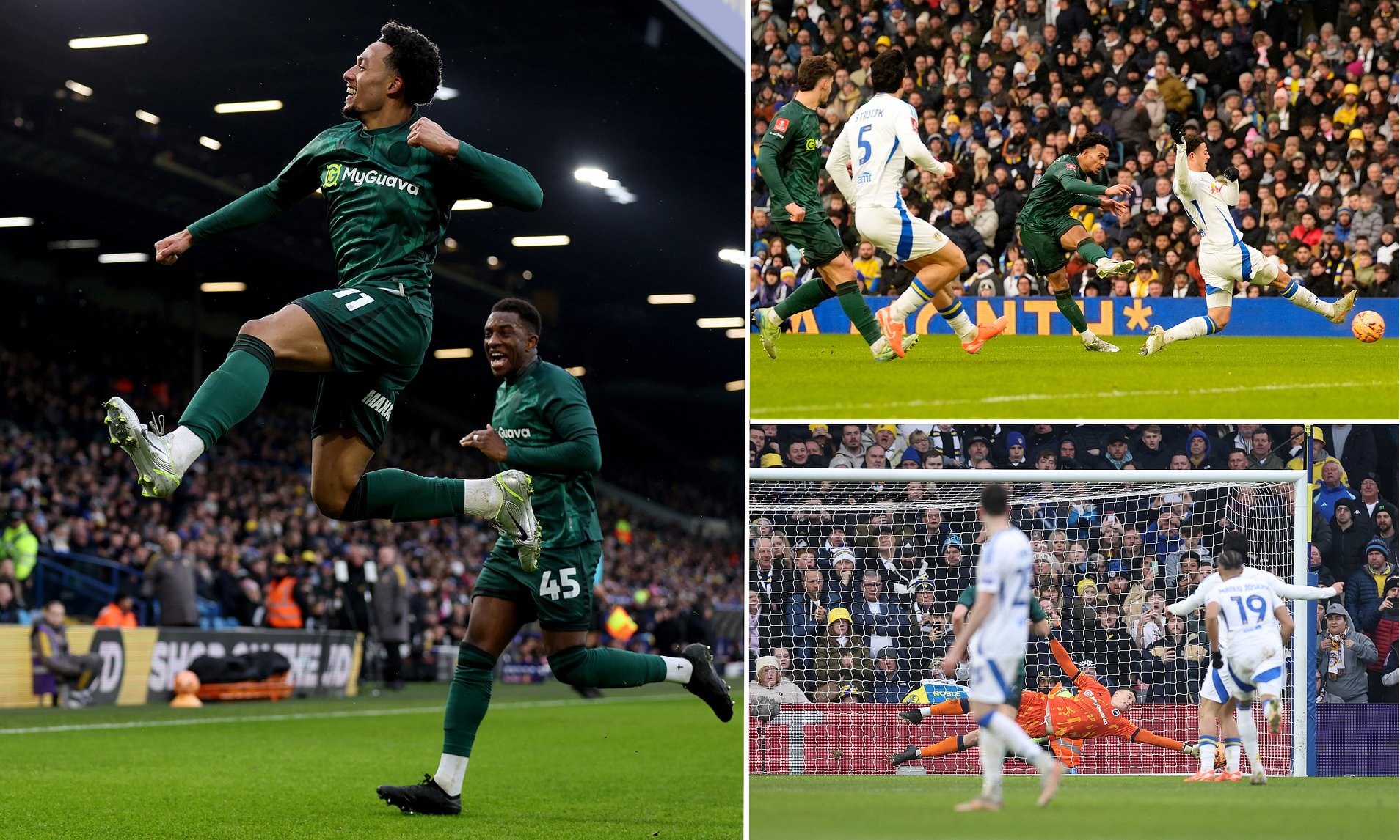 Leeds United 0-2 Millwall: Femi Azeez scores two goals and Liam Roberts ...