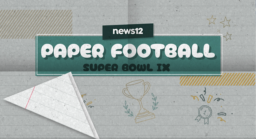 News 12's Paper Football Super Bowl IX in Copiague