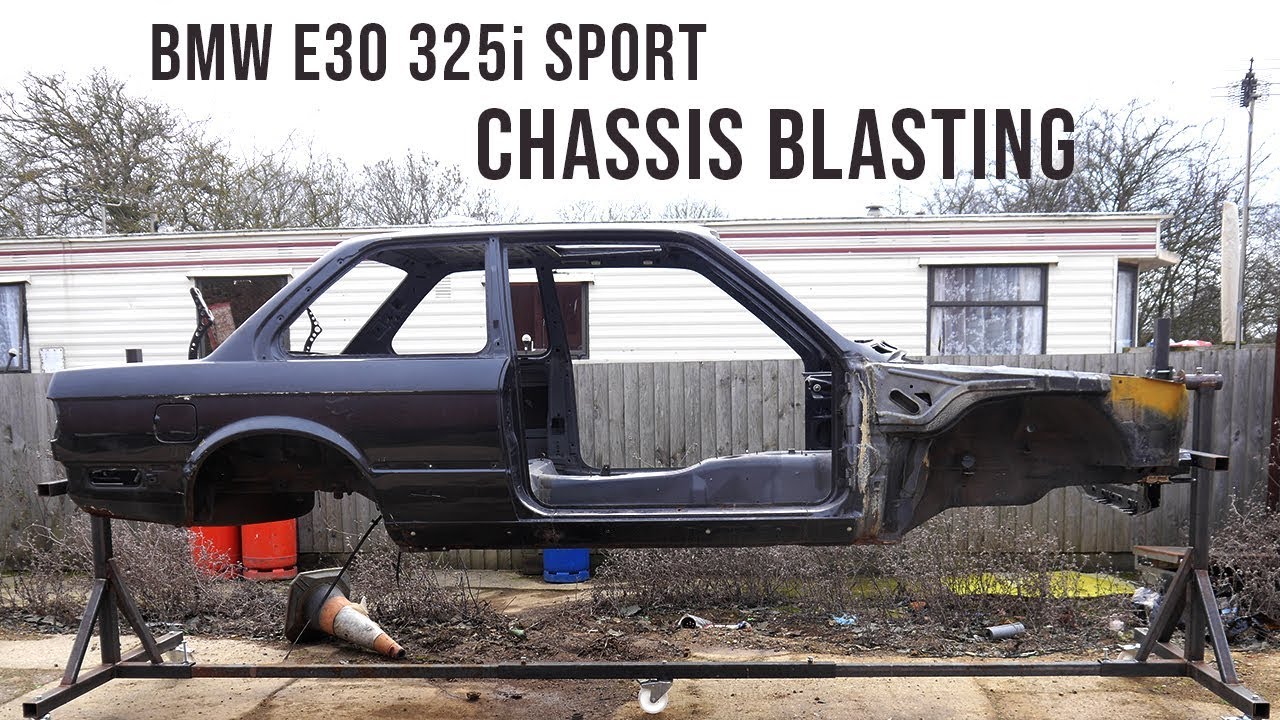 BMW E30 Chassis Shot Blasting Time-lapse Restoration