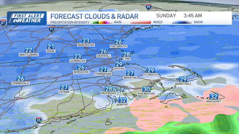 Radar: Track the snow moving into Boston, see latest snowfall total maps