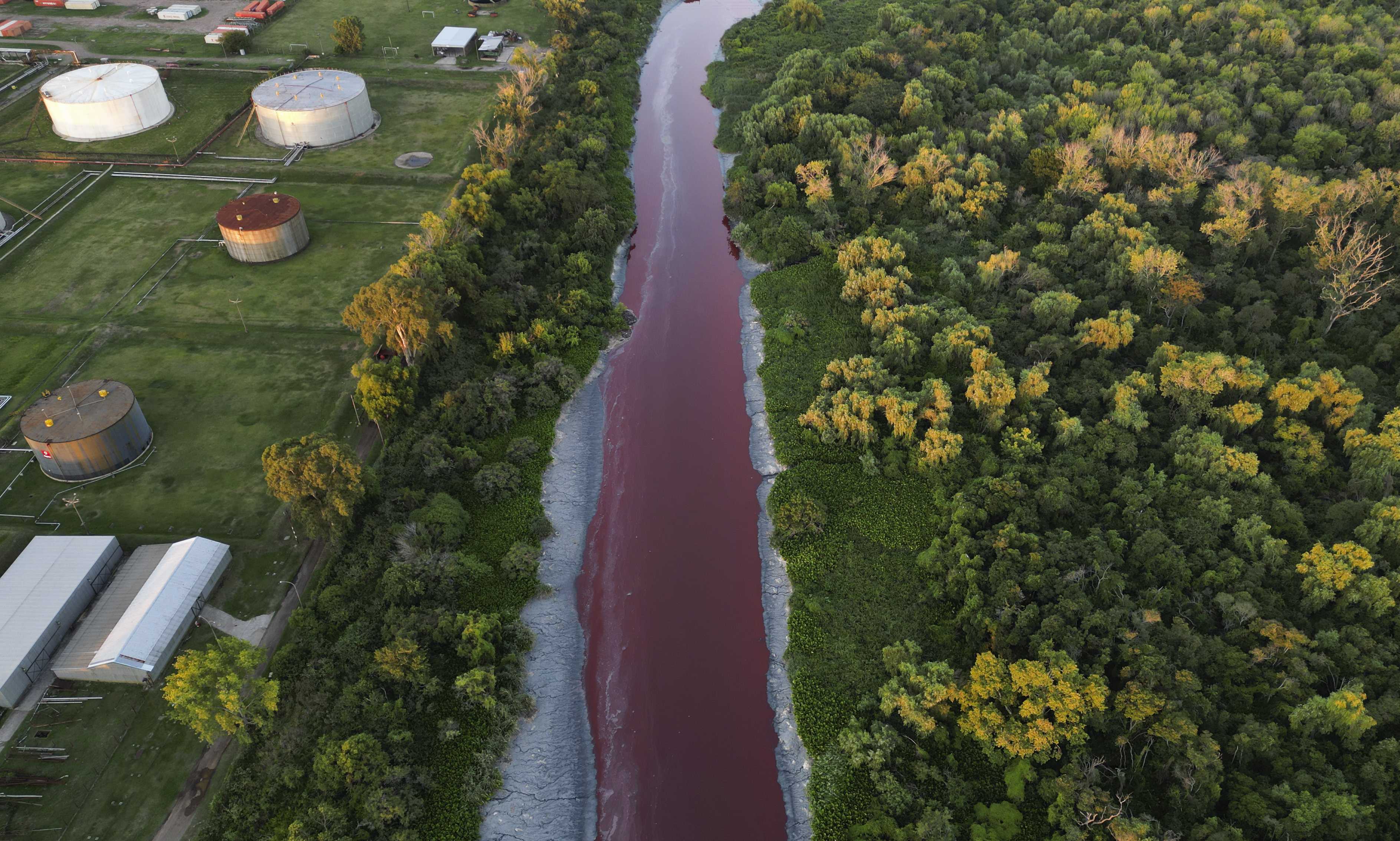 'Like a stream of blood': River in Argentina turns red, sparks fears of ...