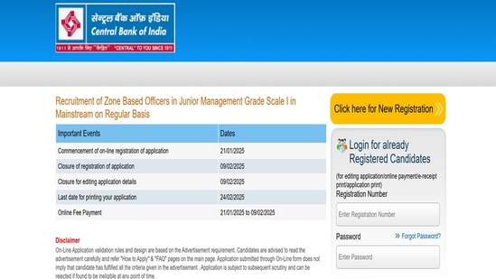 Central Bank of India Recruitment 2025: Last date tomorrow to apply for ...