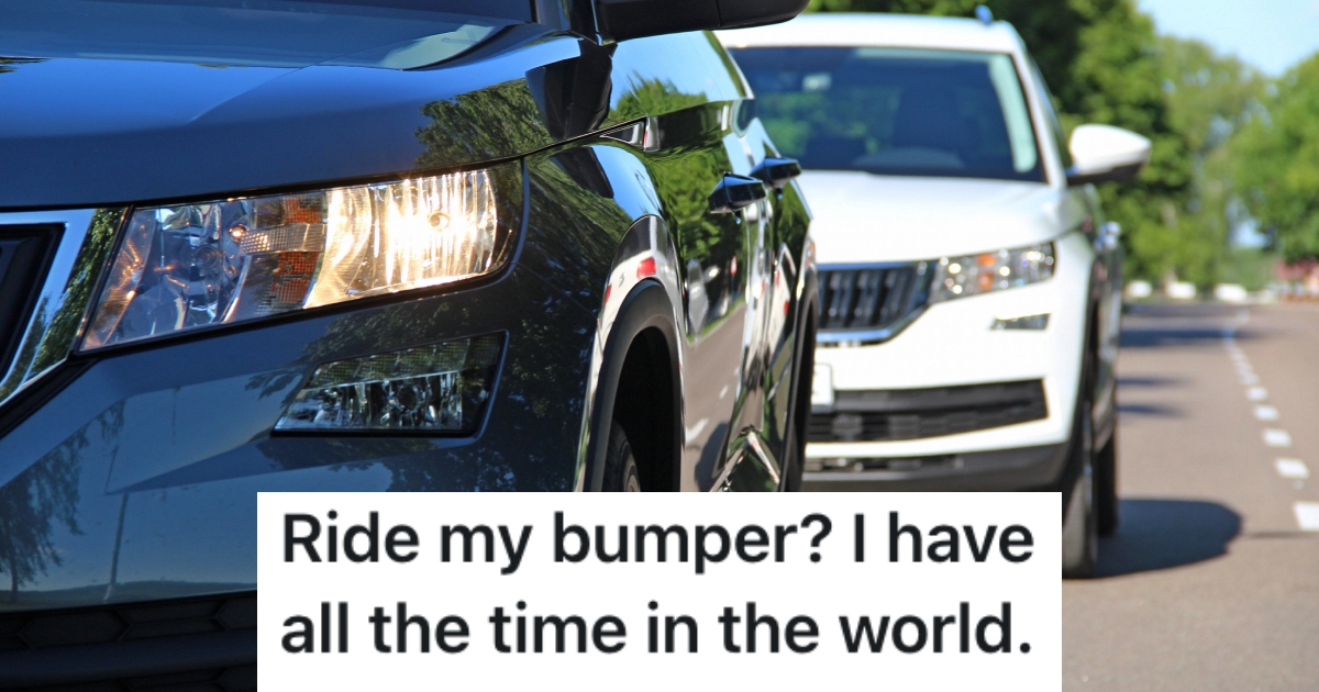 Rude Driver Wouldn’t Stop Tailgating Them, So They Drove Slow Until ...