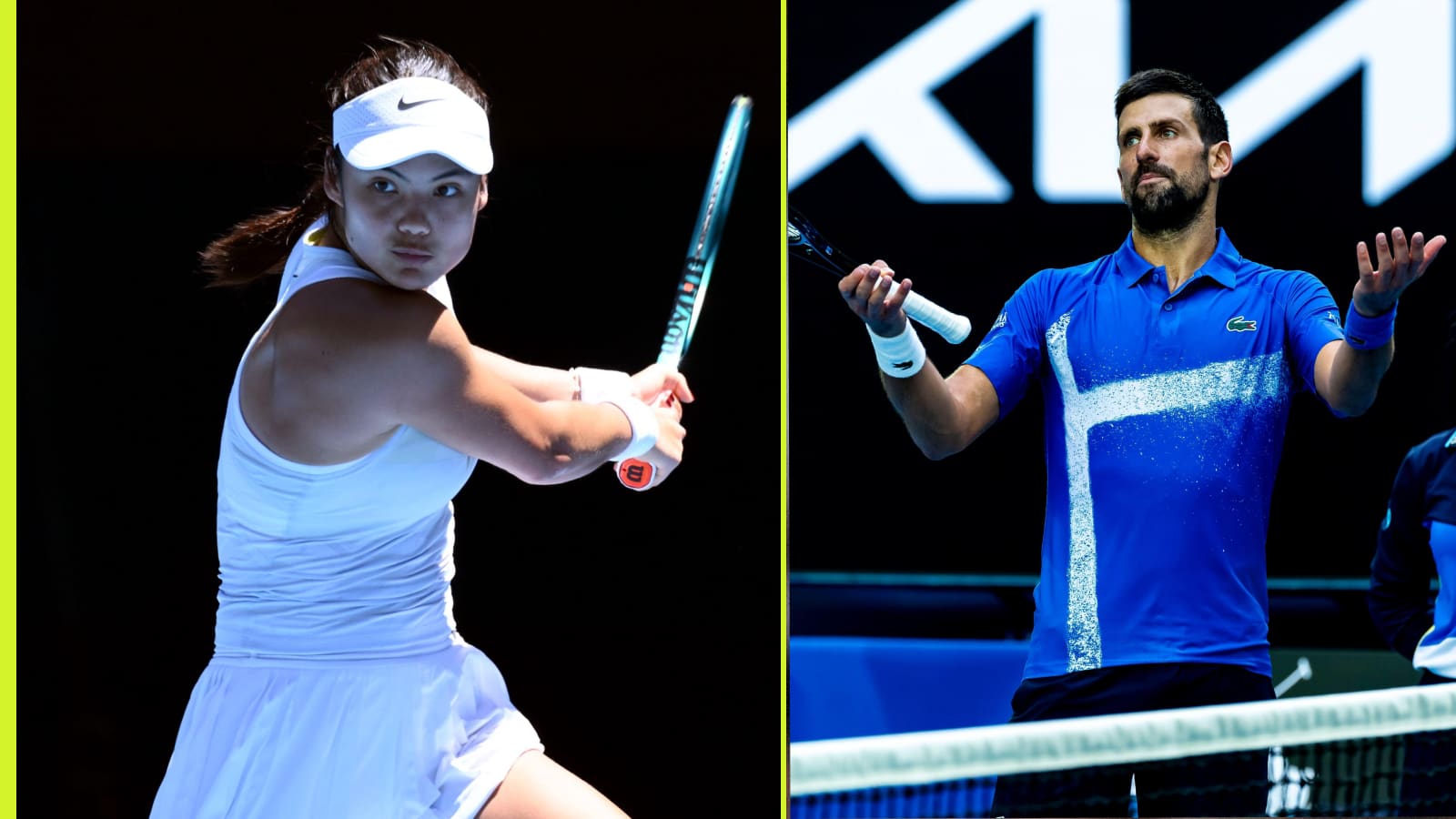 Novak Djokovic and Emma Raducanu unfairly ‘cast as the villains’ by ...