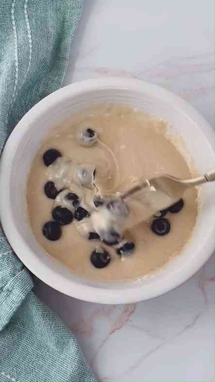 Air Fryer Blueberry Muffin Mug Cake