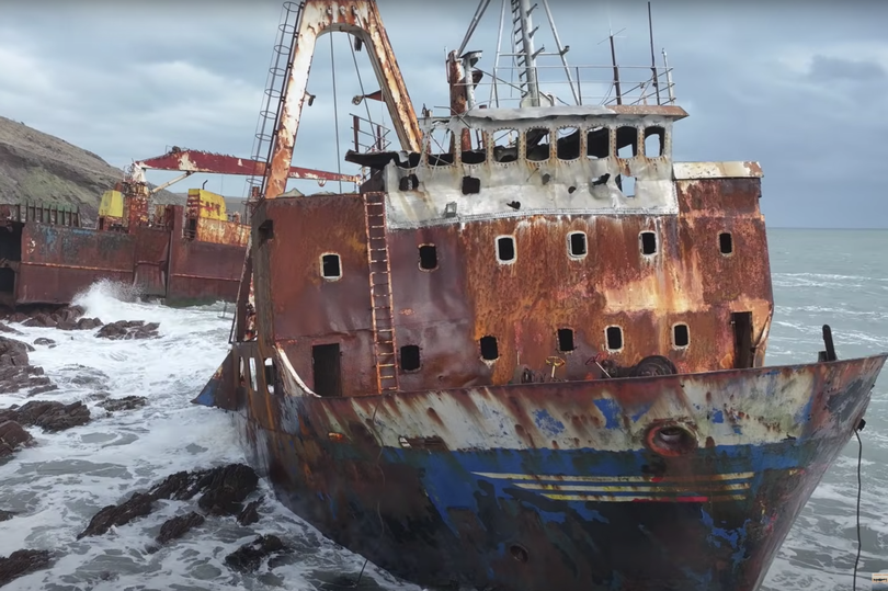 Watch: Amazing drone vid shows how Cork's wrecked ghost ship MV Alta ...