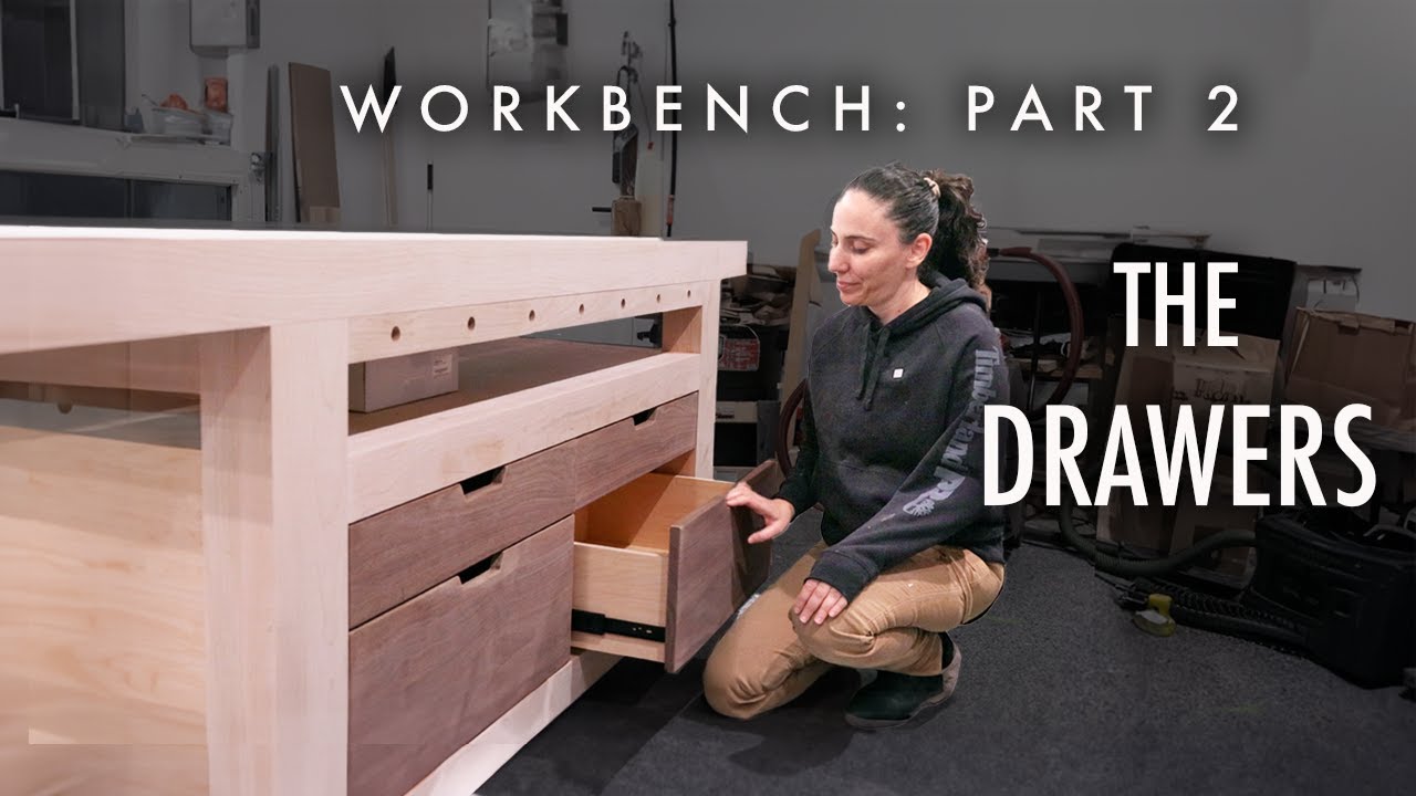 My DREAM Workbench Build // PART 2: The Drawers using the Quarter ...