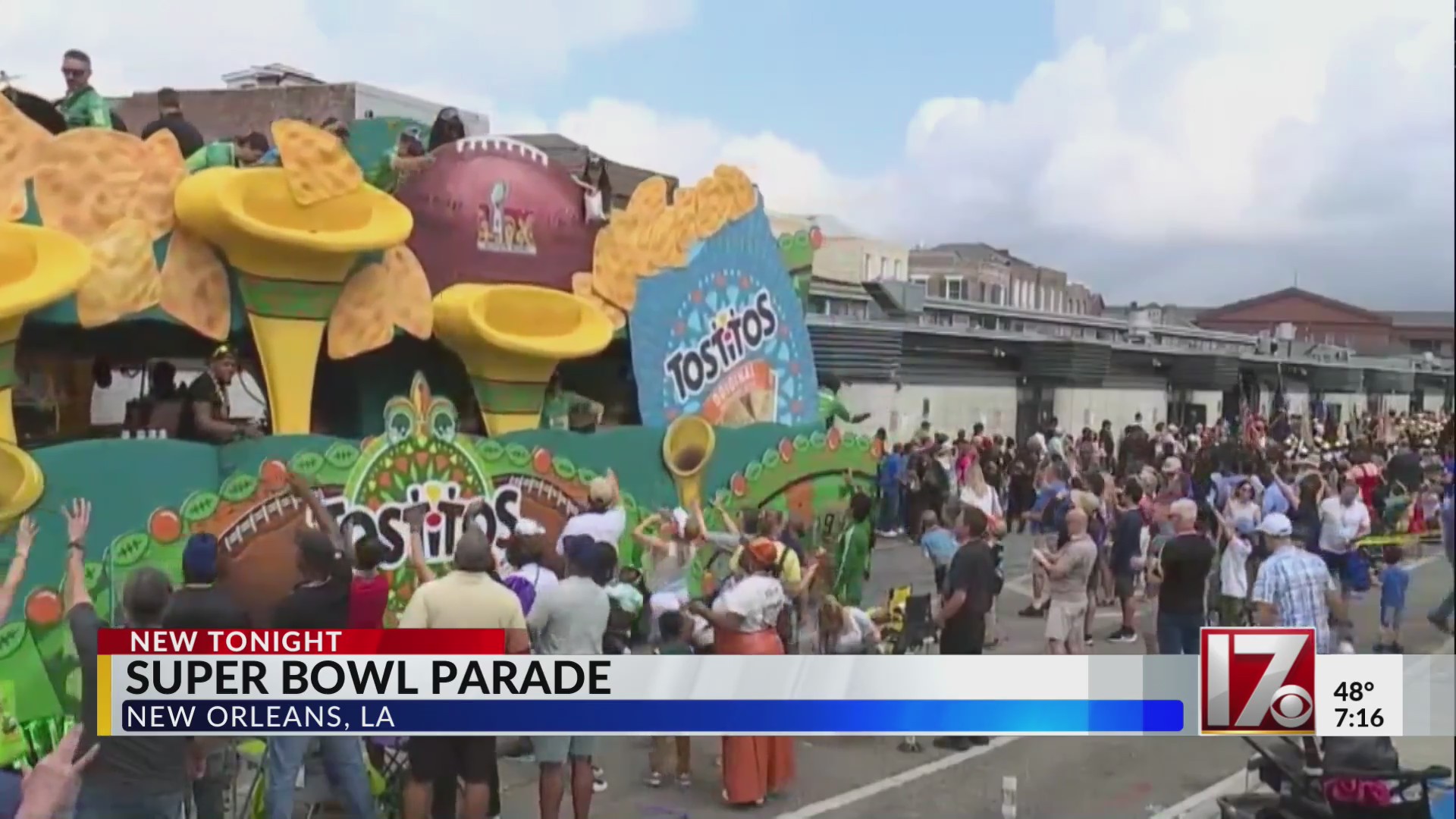 CBS 17's Rod Carter live from Super Bowl LIX