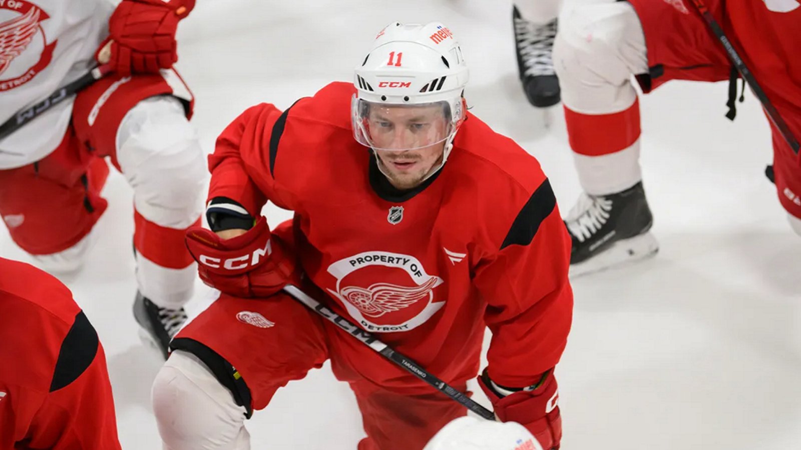 Vladimir Tarasenko on his way out of Detroit.