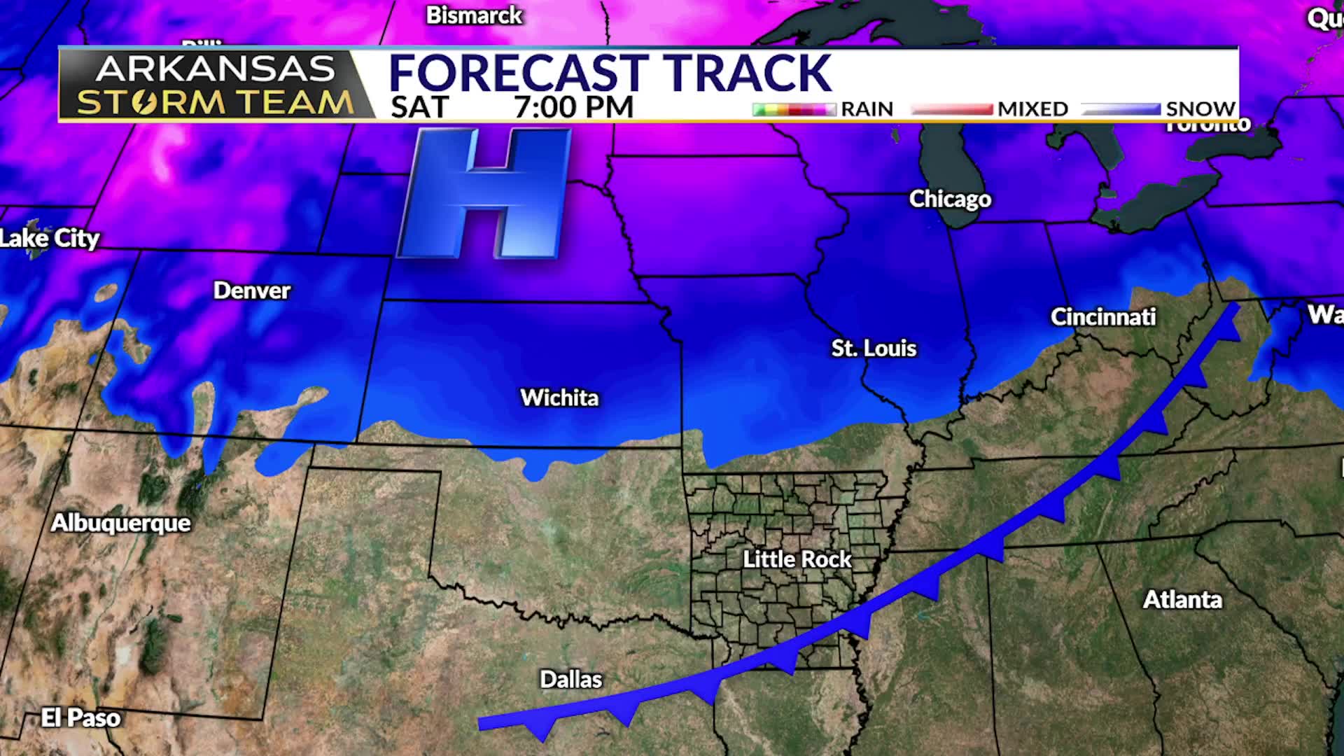 Arkansas Storm Team Forecast: Cold & Wet Start to the Week – Who Could ...