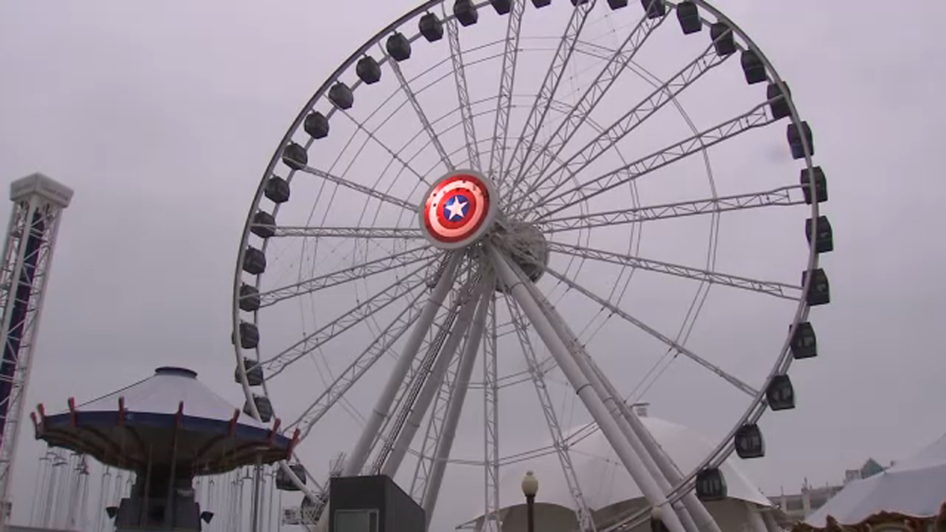 Marvel takes over Chicago's Navy Pier ahead of 'Captain America: Brave ...