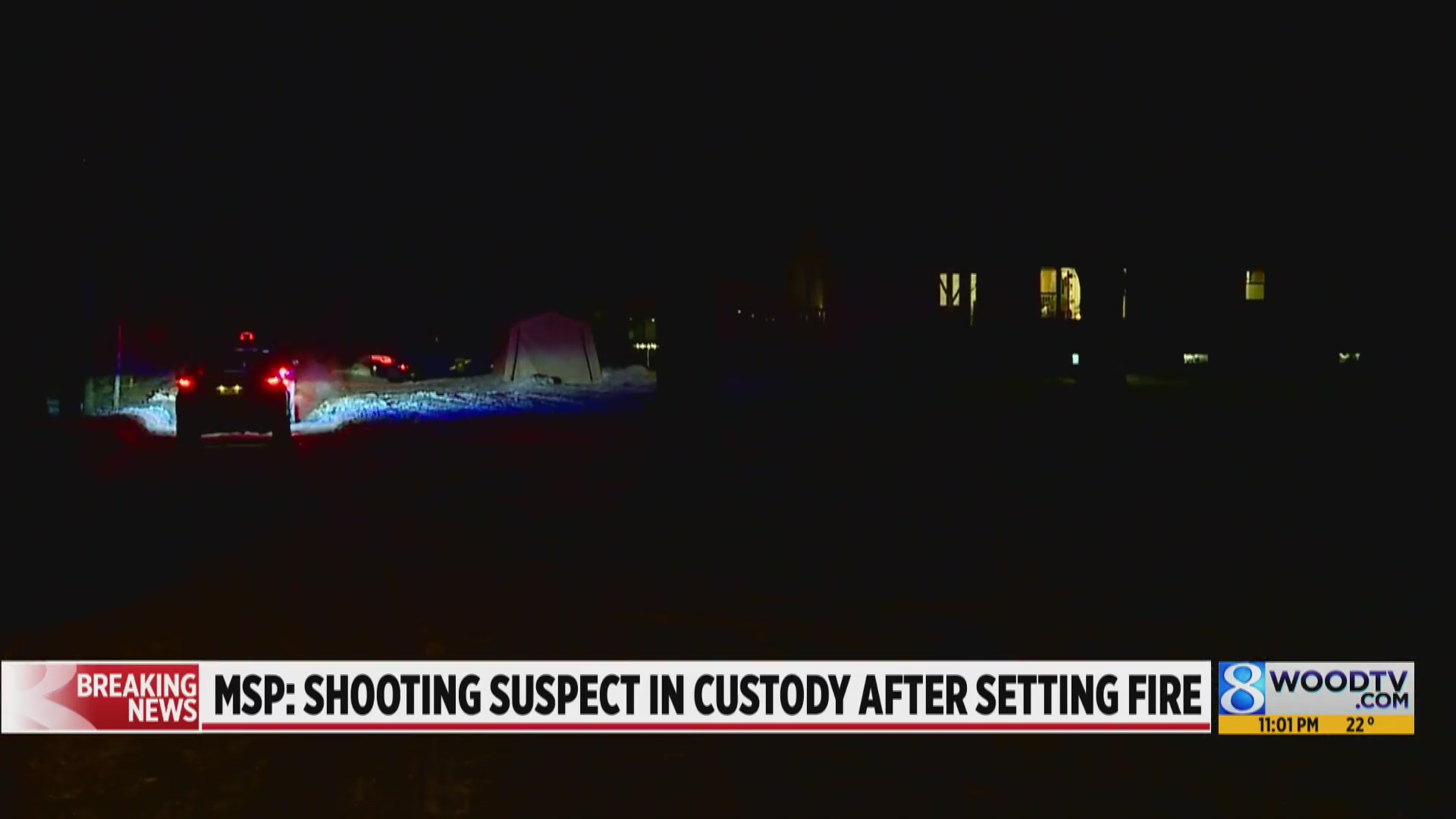 MSP: Shooting suspect in custody after setting fire in home