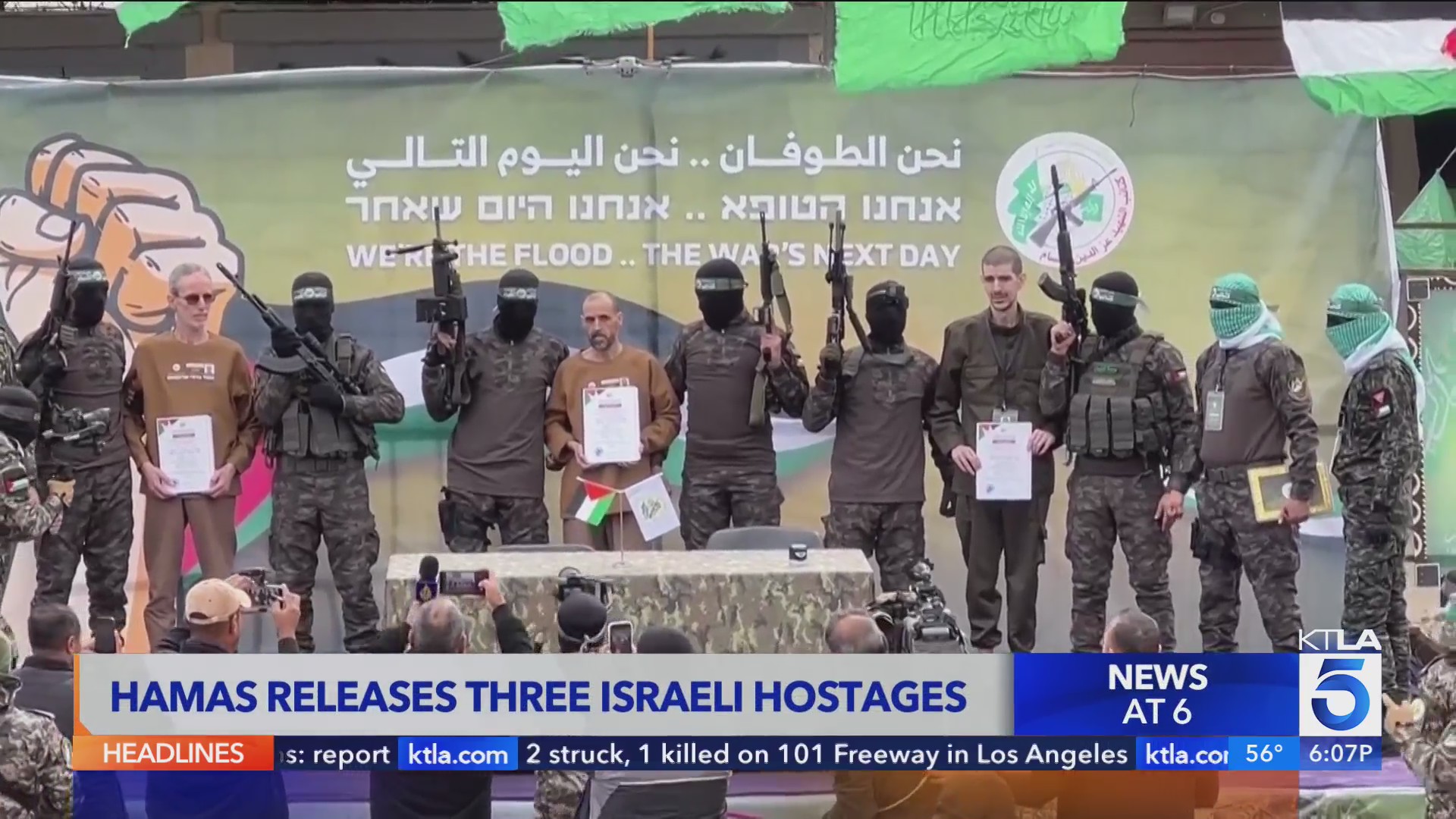 Hamas releases 3 Israeli hostages for Palestinian prisoners under Gaza ...