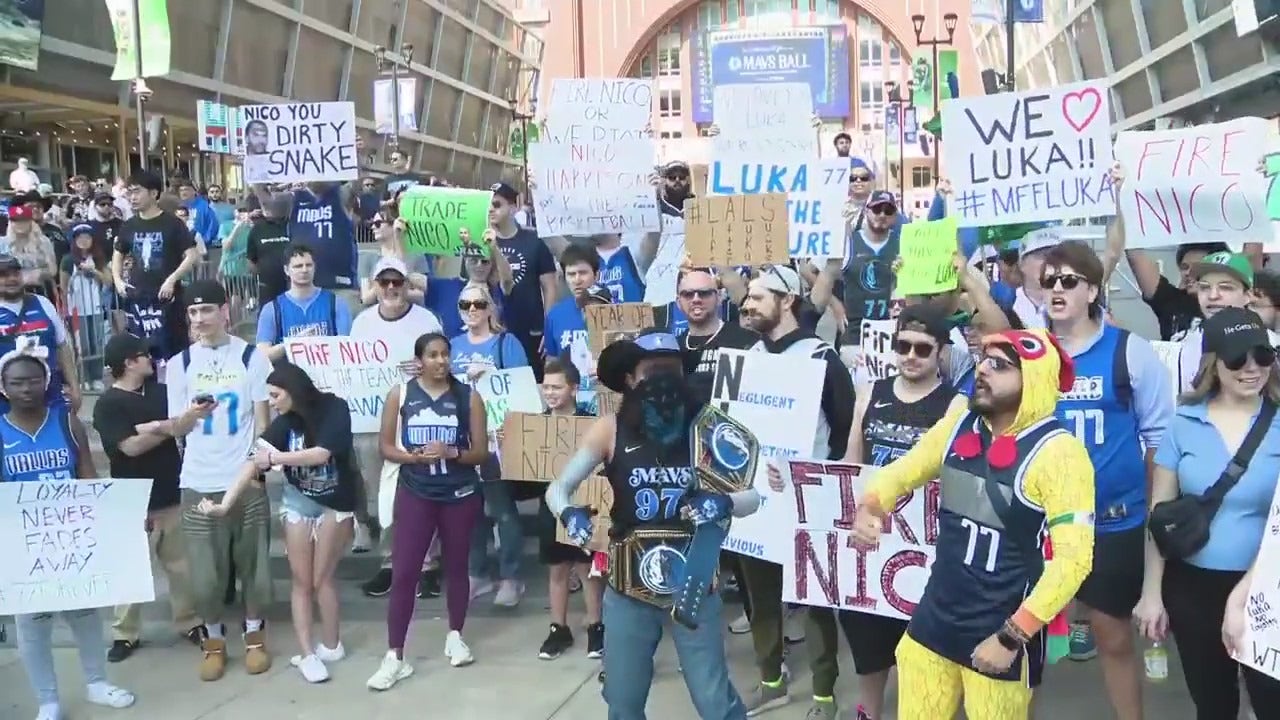 Mavs fans protest at first home game since Luka Doncic trade