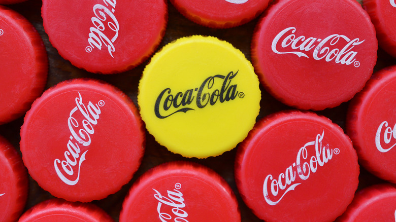 Why Some Coca-Cola Bottles Have Yellow Caps At The Grocery Store