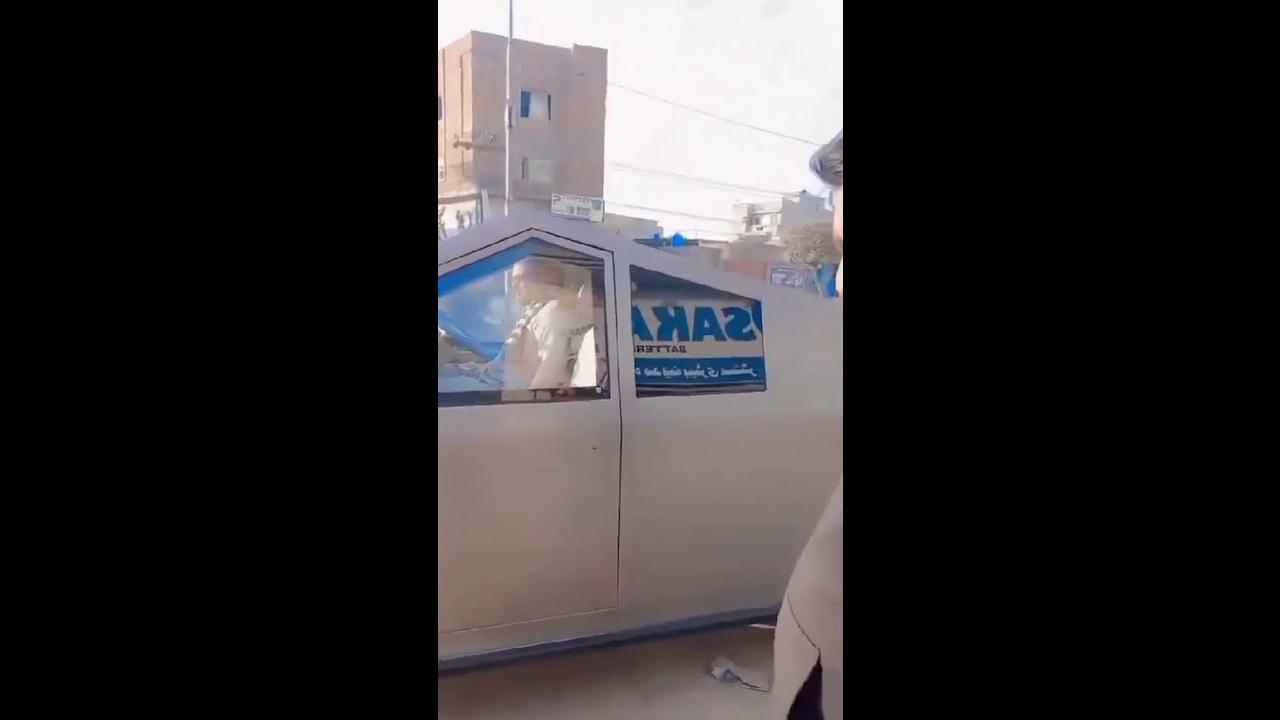 Homemade Tesla Cybertruck seen in Pakistan