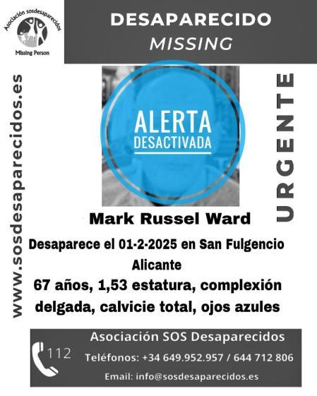 Encuentran a Mark Russel Ward, el hombre de 67 años desaparecido en San ...
