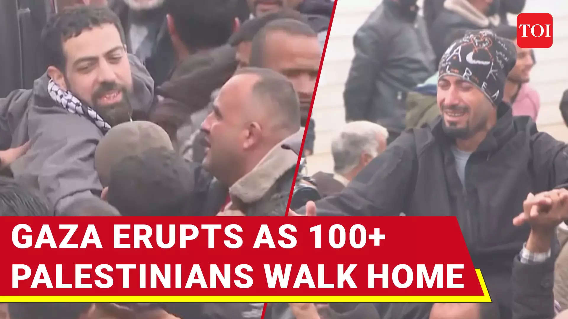 On Cam: 183 Palestinians Arrive In Khan Younis To Big Celebrations ...