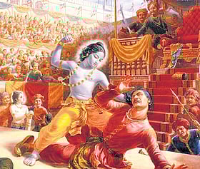 How could baby Krishna defeat demons?