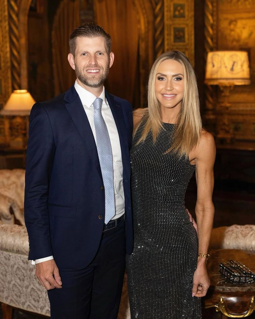 Lara Trump is a scene-stealer in glitzy dress for date night with ...