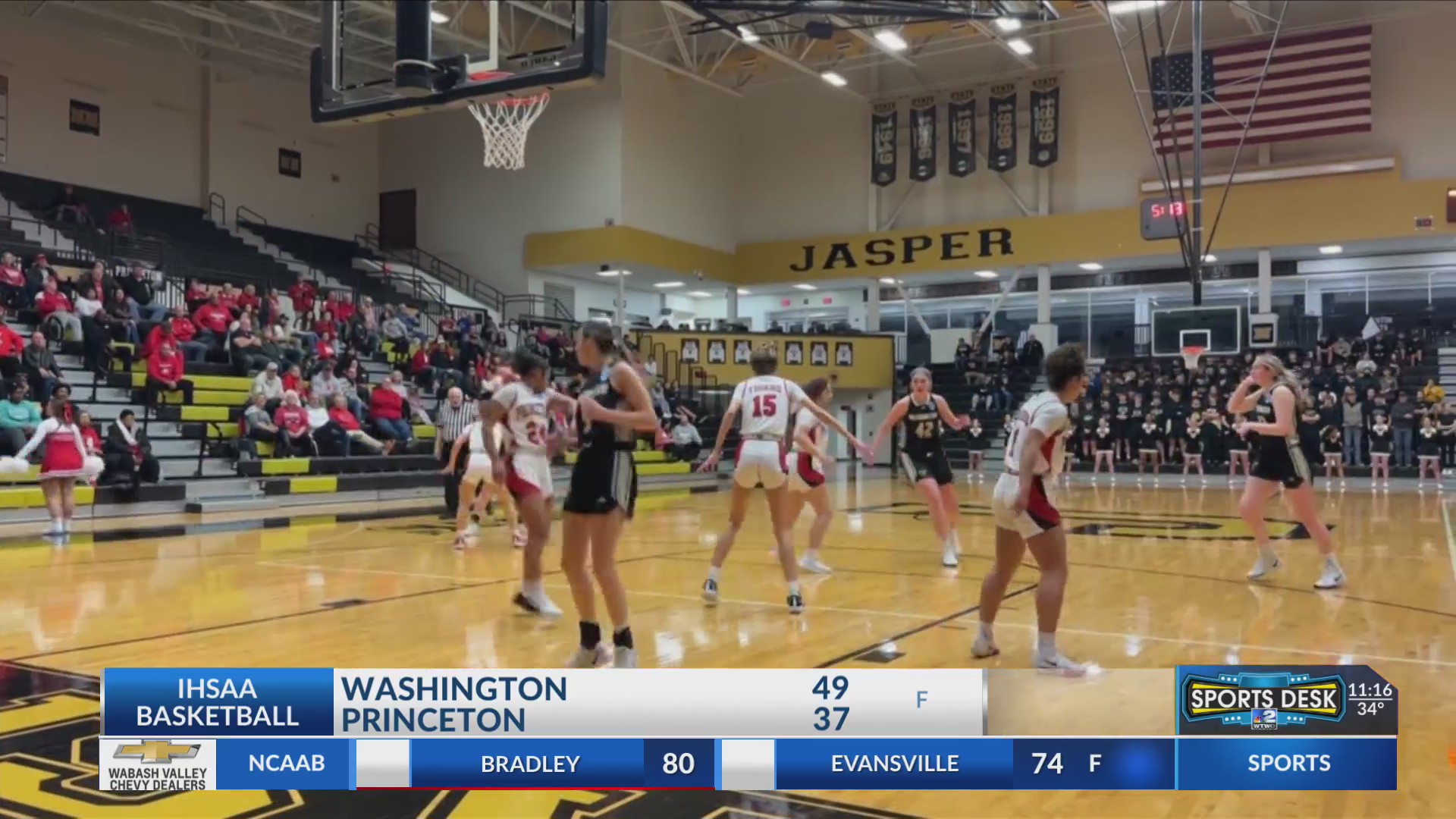 Washington wins sectional