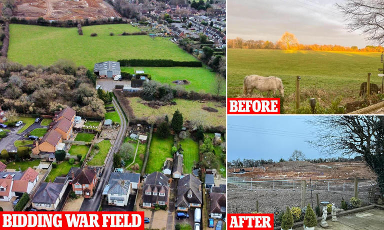 Villagers band together to buy field where 87 homes would be built