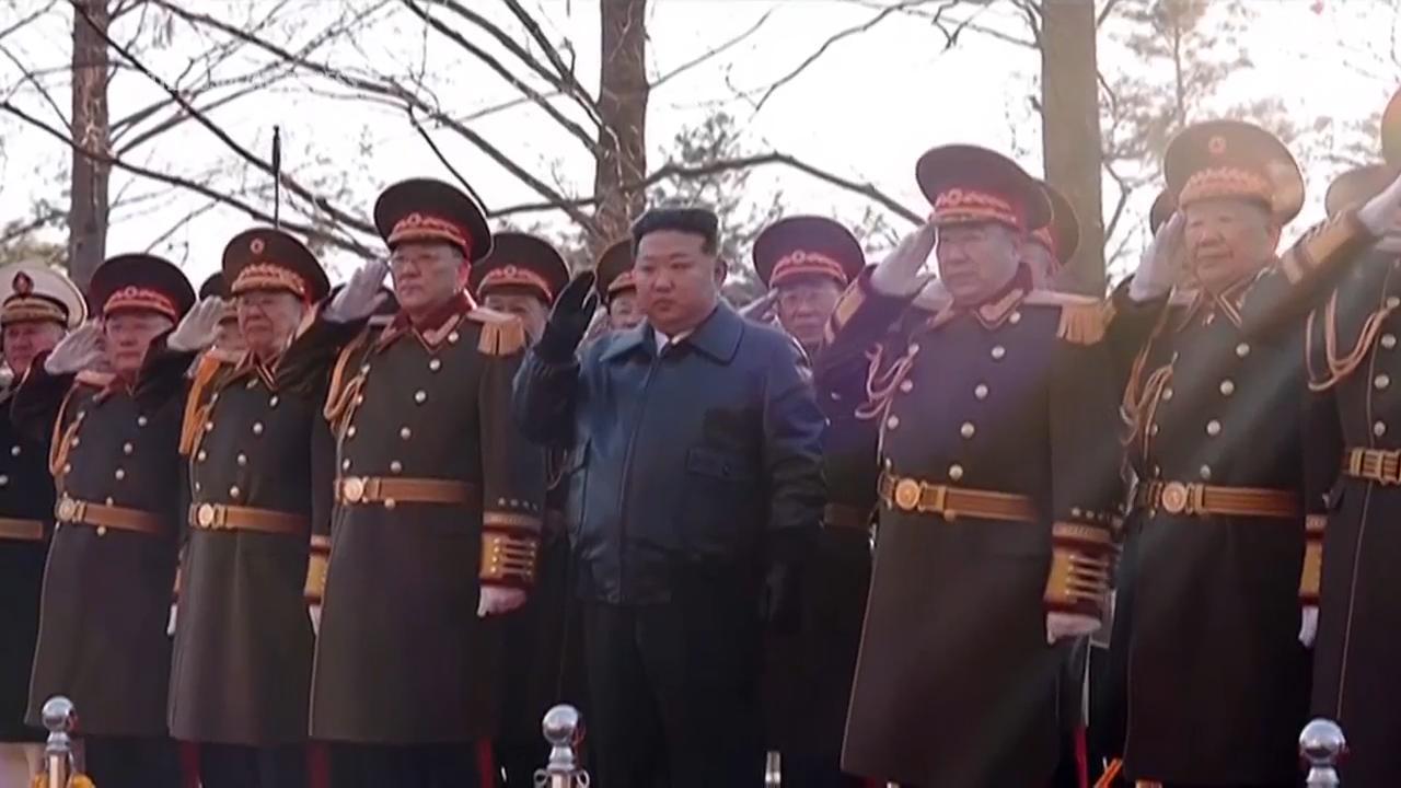 North Korean leader Kim marks anniversary of army and hits out at US