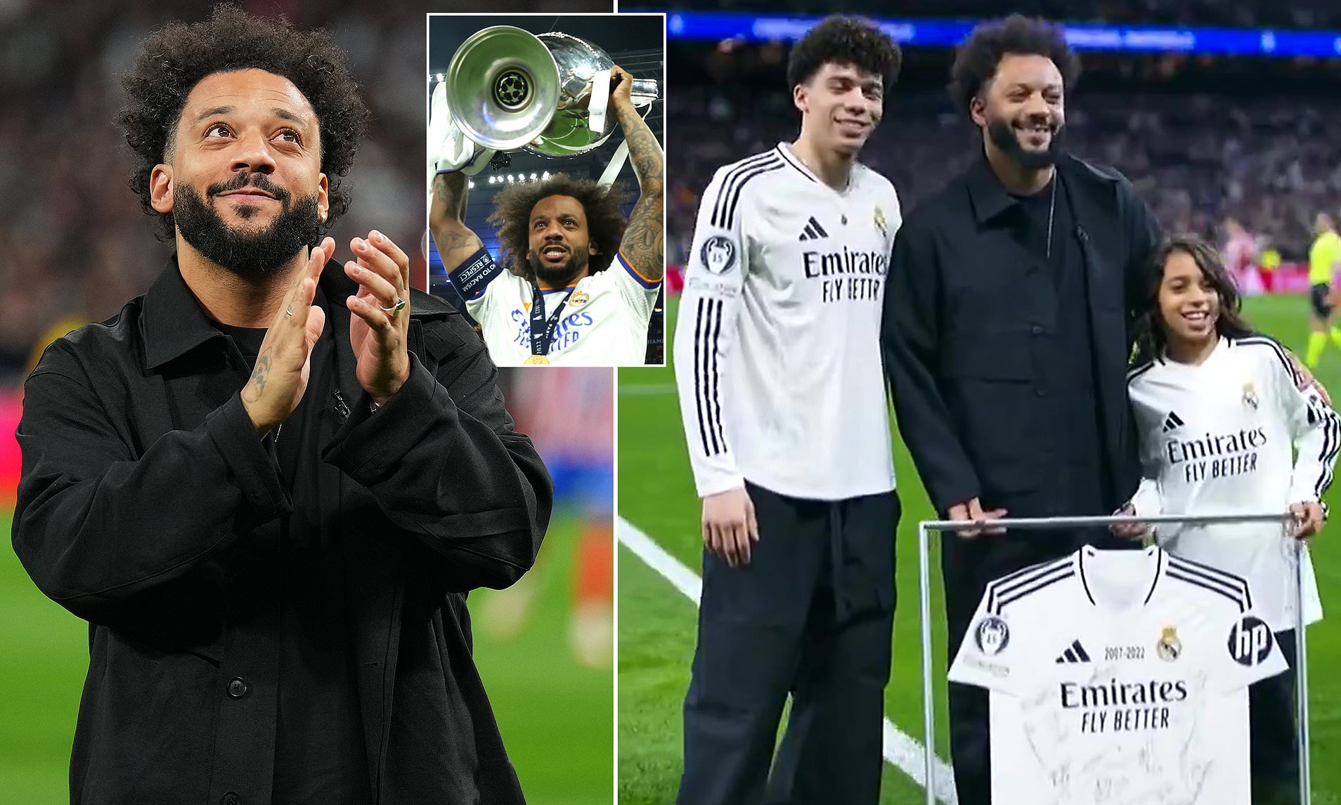 Real Madrid honour Marcelo with emotional farewell at the Santiago ...