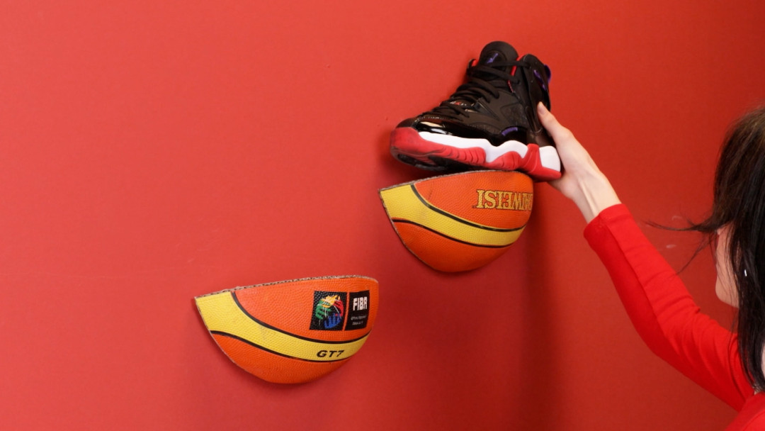 Organize Kicks With this Basketball Shelf