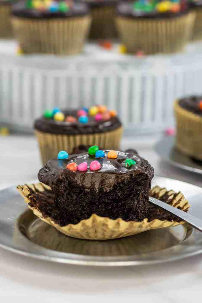 Delicious and Fudgy Homemade Cosmic Brownie Cupcakes Recipe