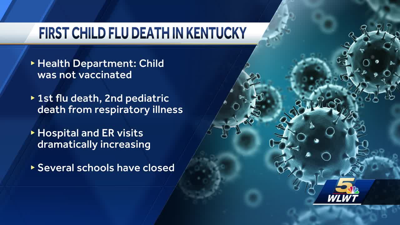 Kentucky health officials report first child flu death of season
