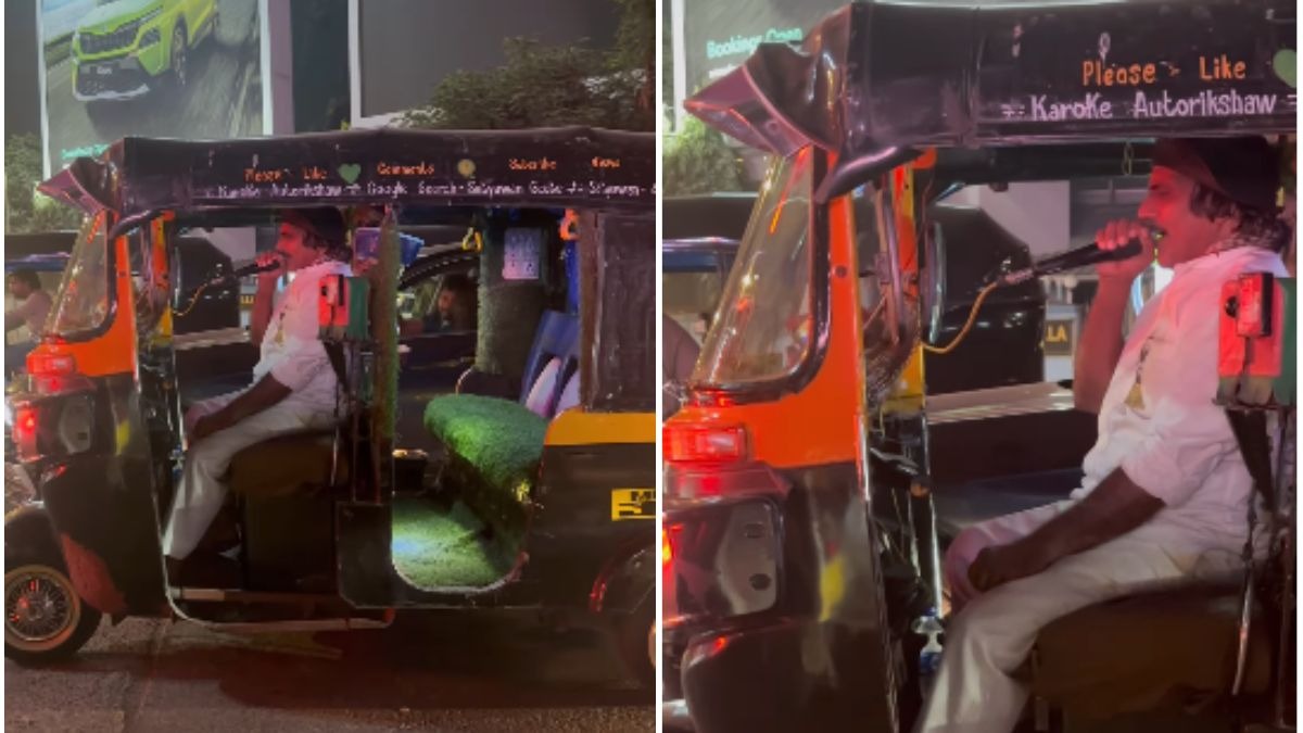 Mumbai auto driver turns rickshaw into karaoke stage. Video of him ...