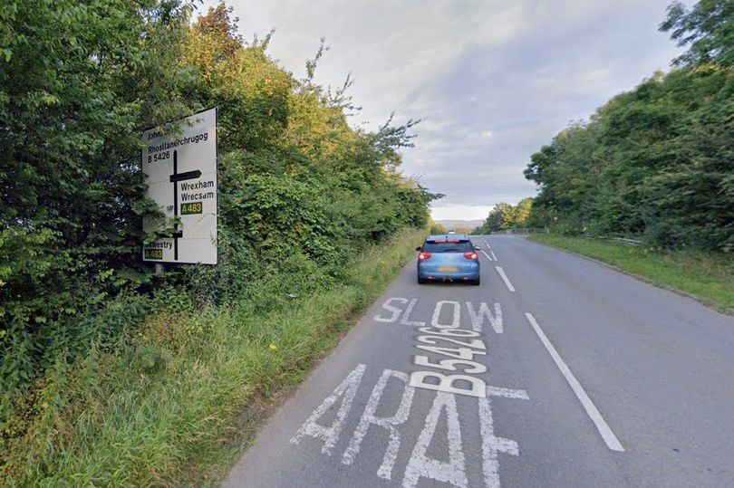 Road shut after crash near A483 junction