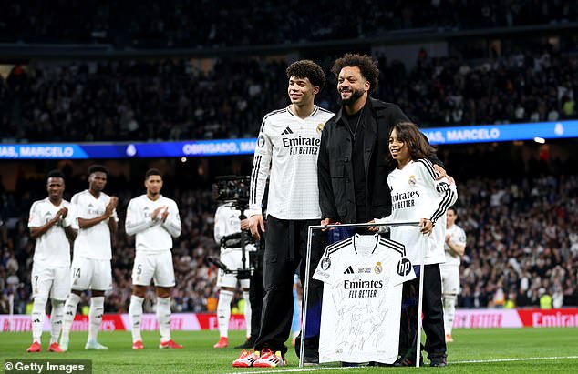 Real Madrid honour Marcelo with emotional farewell at the Santiago ...