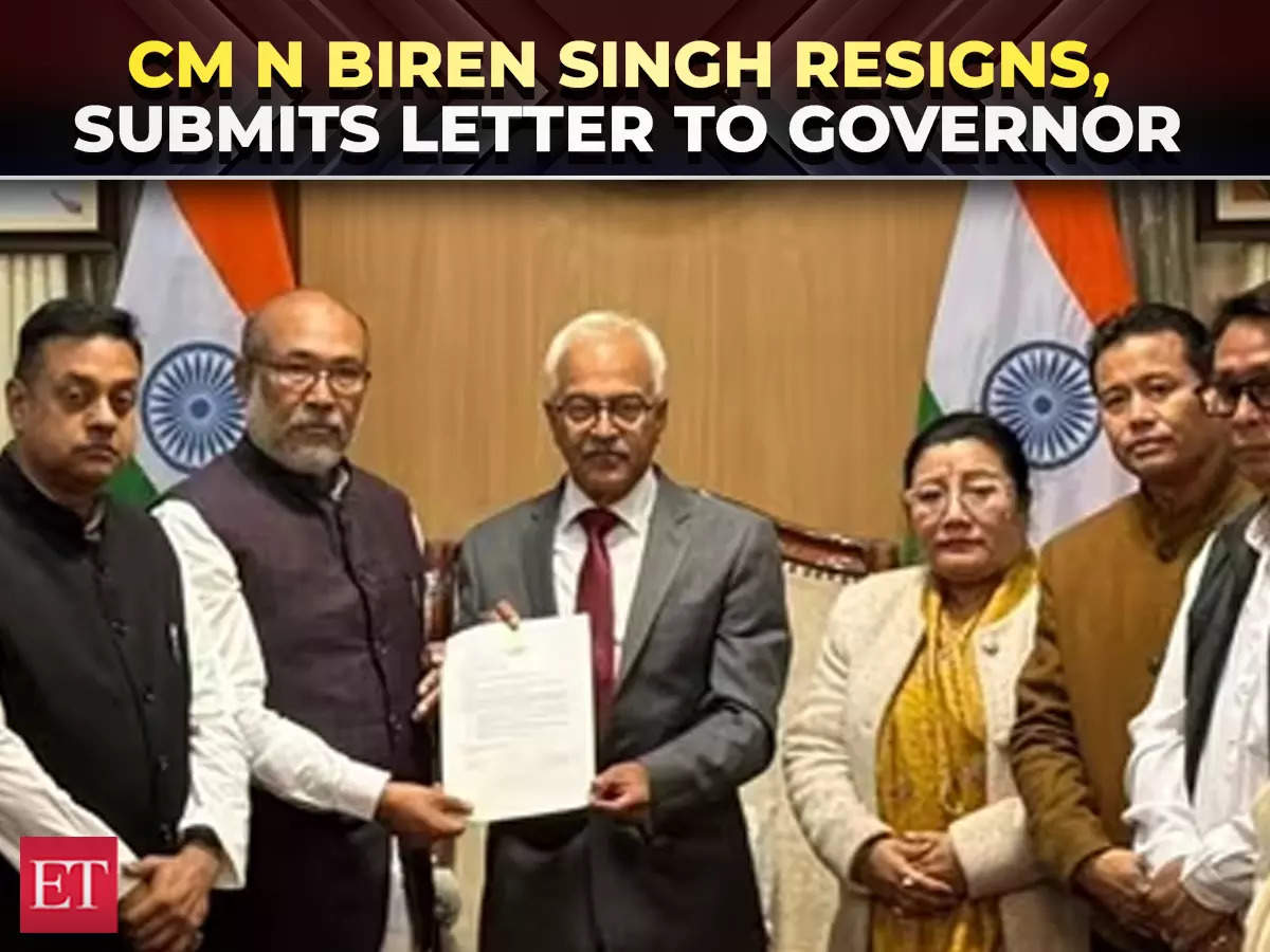 Manipur CM N Biren Singh resigns amid violence in state, submits letter ...