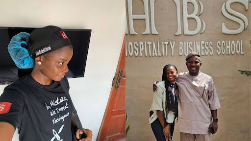 PHOTOS: Chef Dammy begins professional culinary training; Nigerians react