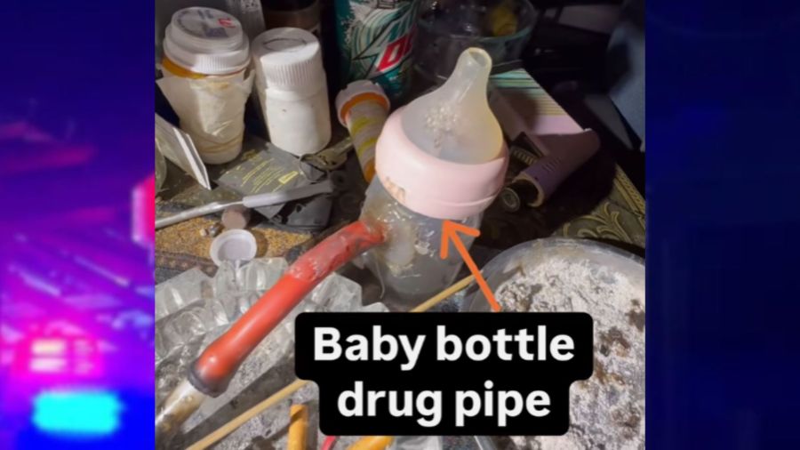Meth, ‘baby bottle drug pipe’ found during Clark County search warrant