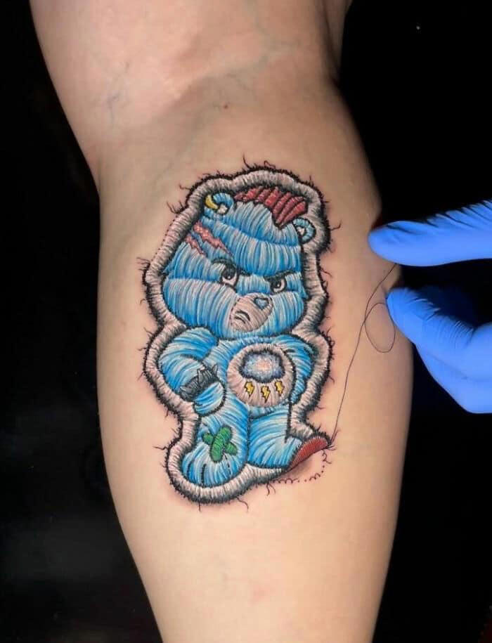 40 Embroidery-Inspired Tattoos So Realistic They Look Like They've Been ...