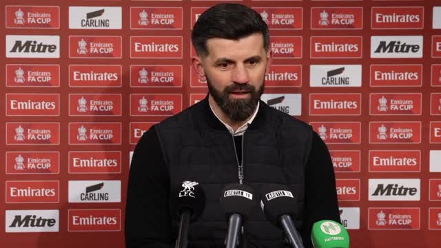 Plymouth manager Miron Muslic reacts to historic win against Liverpool