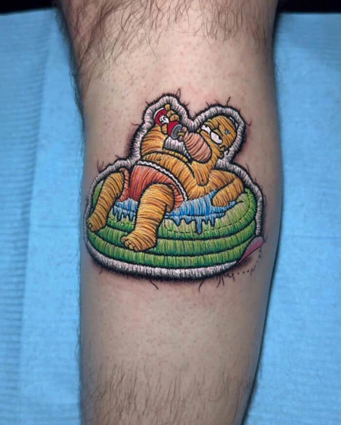 40 Embroidery-Inspired Tattoos So Realistic They Look Like They've Been ...