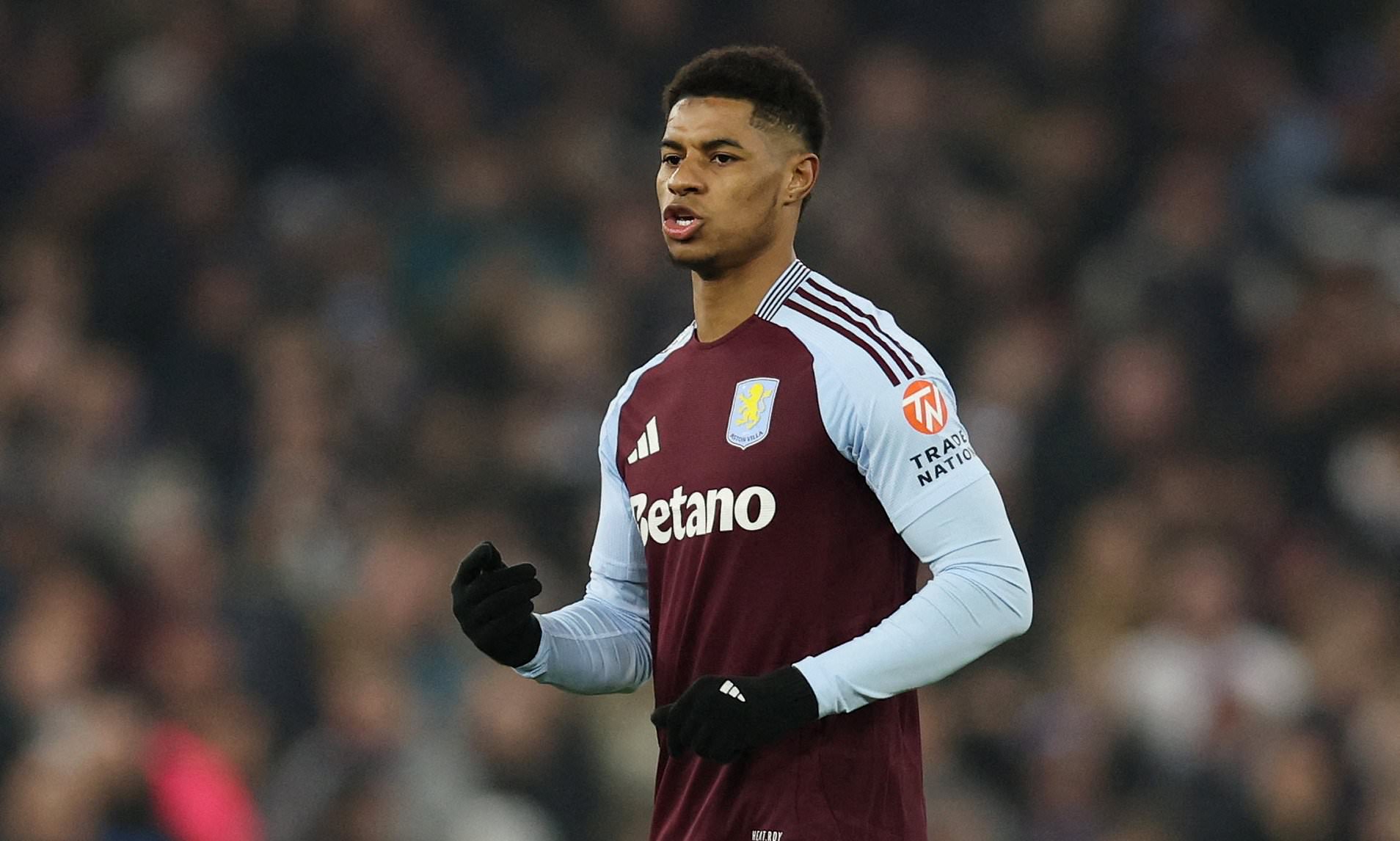 Marcus Rashford makes Aston Villa debut off the bench against Tottenham ...