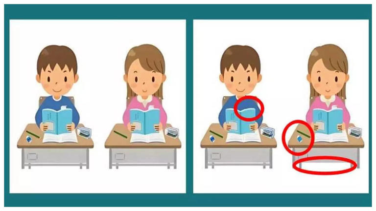 Optical illusion: Only an intelligent person can spot 3 differences ...