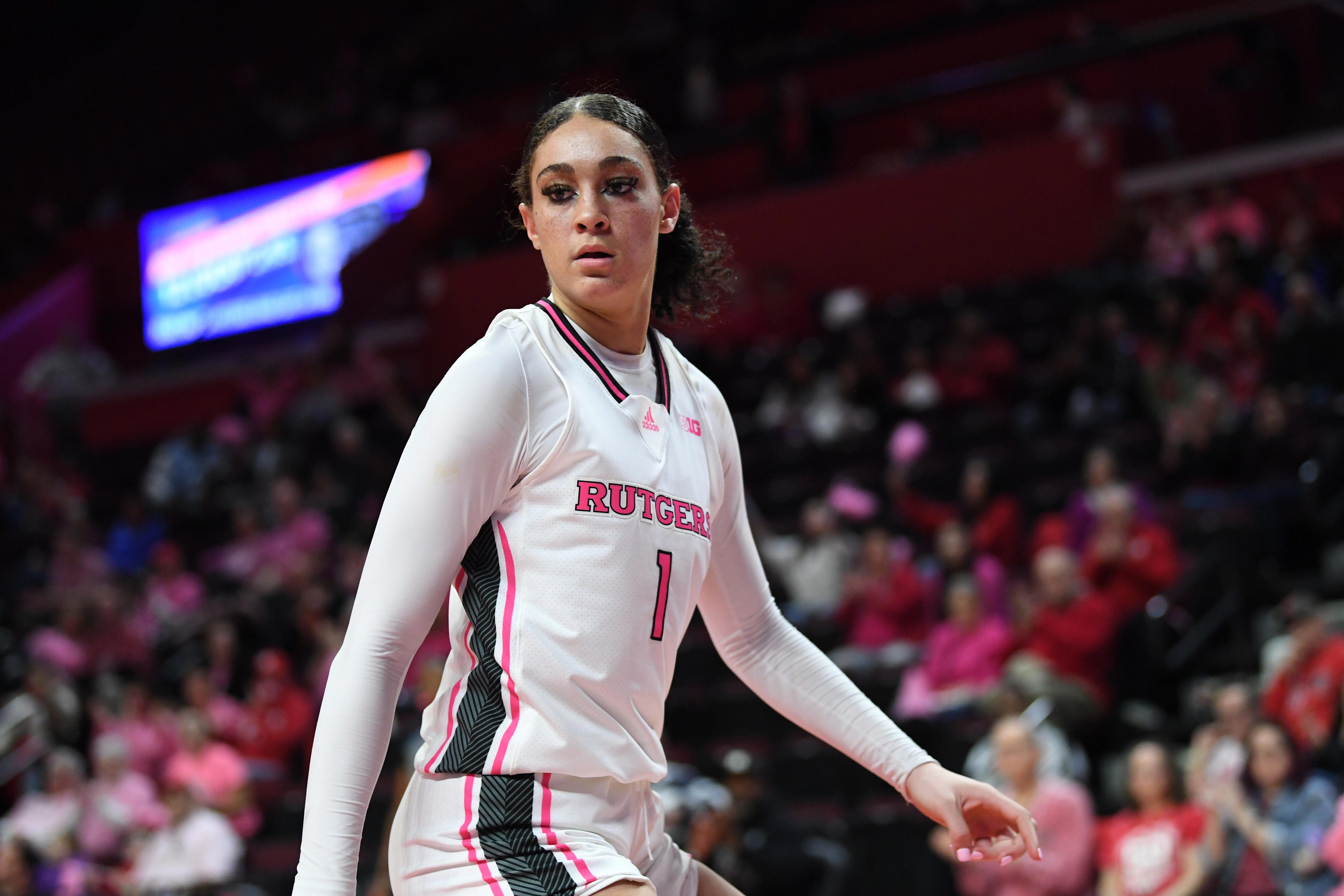 Adams family: Rutgers basketball's Destiny Adams double-doubles with ...