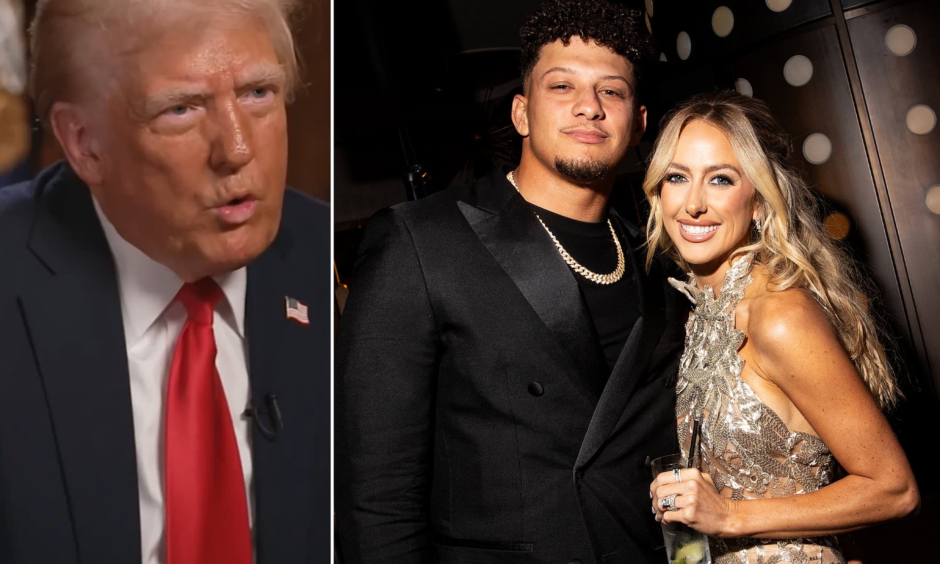 Trump gives Super Bowl prediction and thanks Mahomes for support