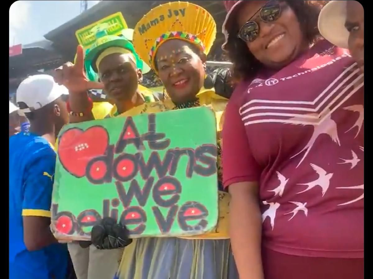 WATCH: Mama Joy spotted in Sundowns colours