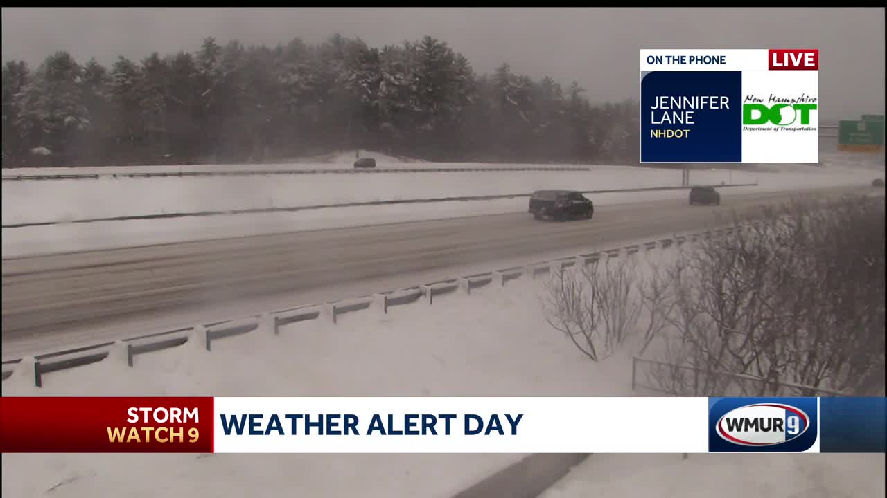 NHDOT: Plow crews working to clear roads amid difficult travel conditions