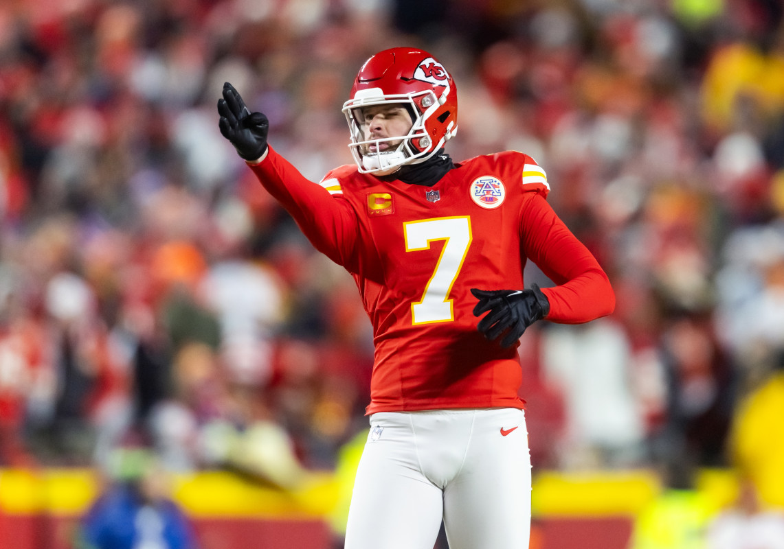 Harrison Butker Explains Knee Status Before Chiefs-Eagles Super Bowl