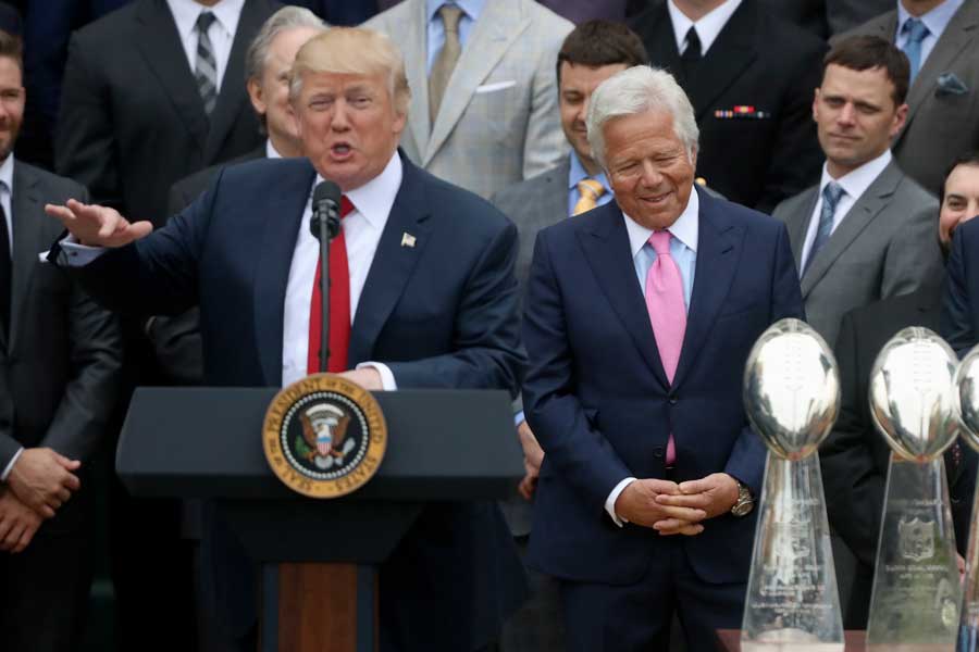 A presidential first: Trump at the Super Bowl, latest chapter in a ...